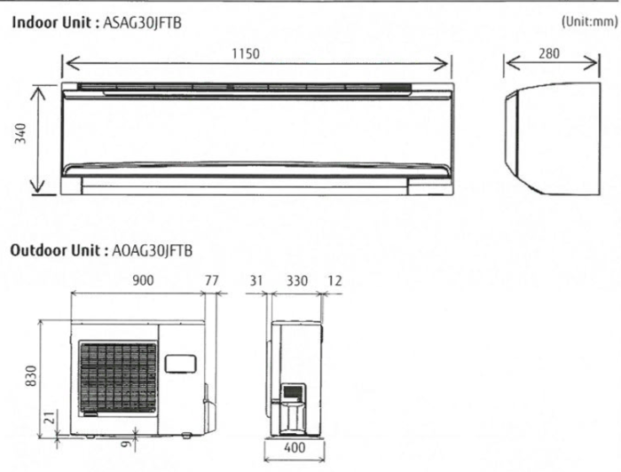 N-nergy - ASAG30JFTB/AOAG30JFTB AIr Conditioning System